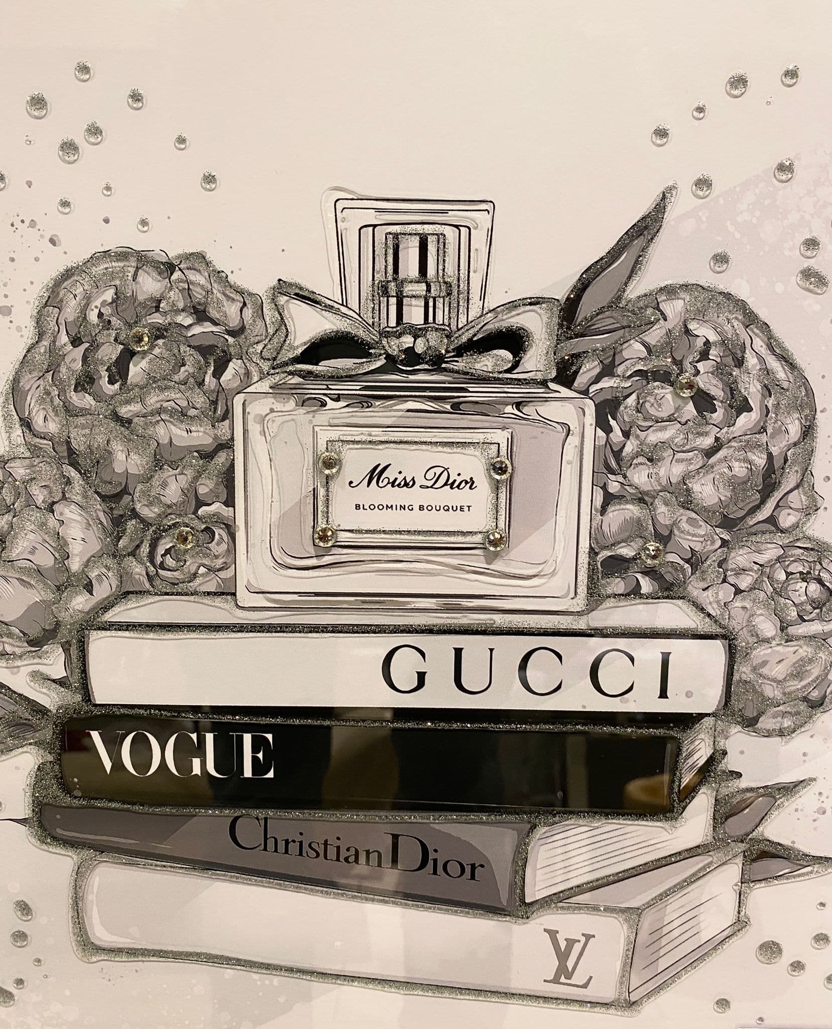 Greytone Dior Books Stack Wall Art Mirror Frame
