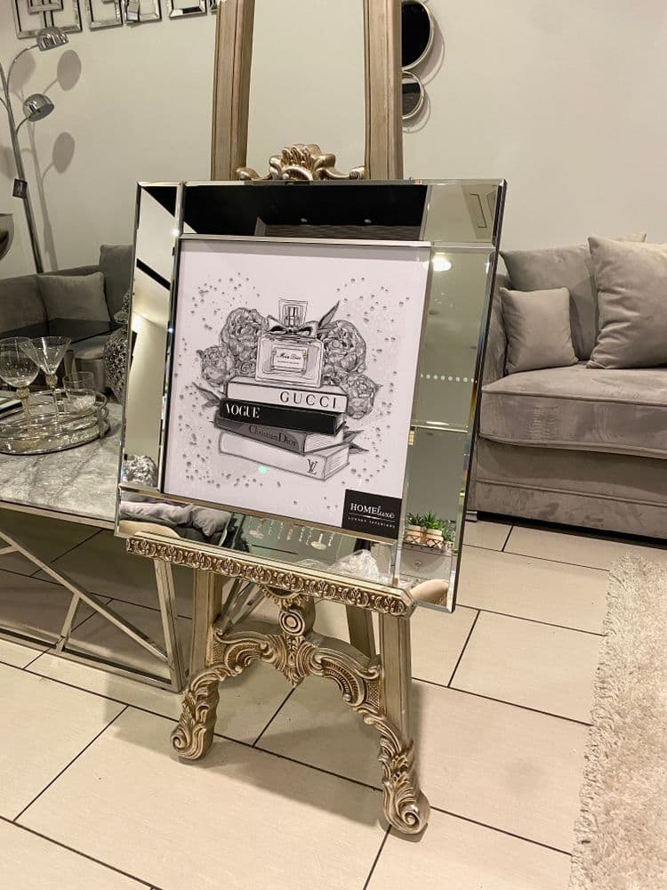 Greytone Dior Books Stack Wall Art Mirror Frame