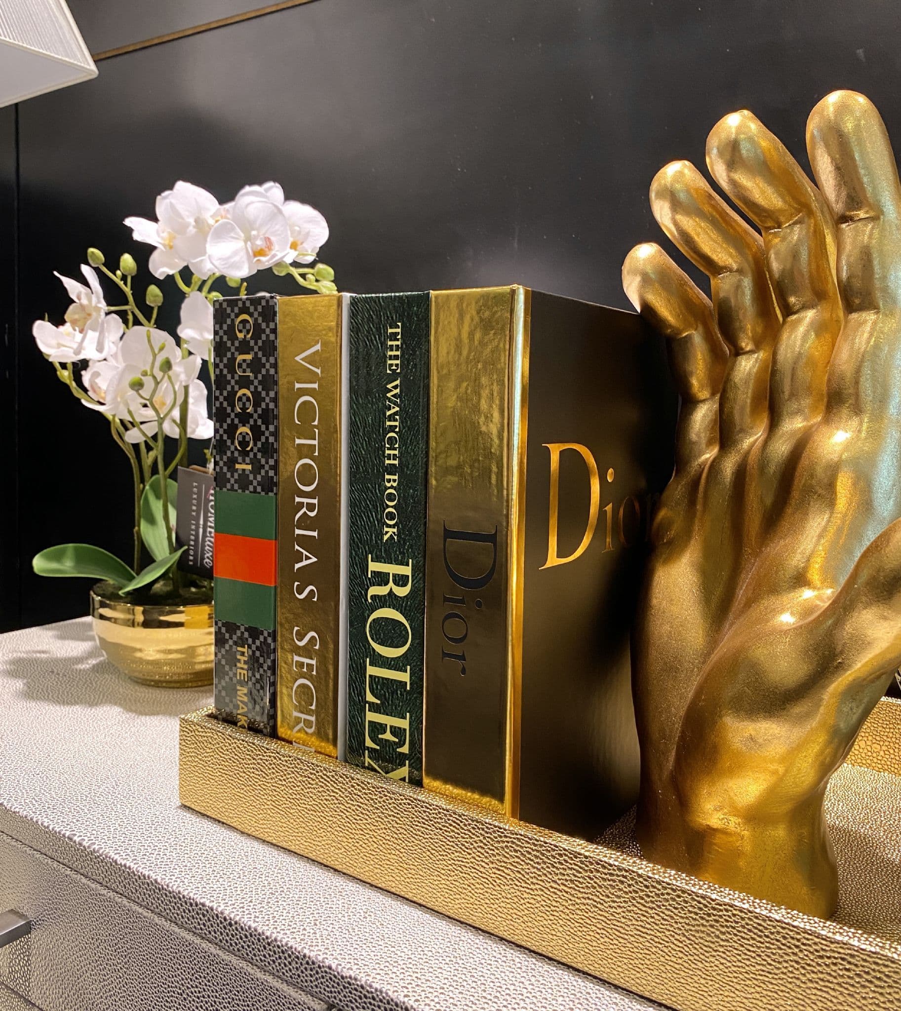 Gucci Black Fashion Book Box Décor
