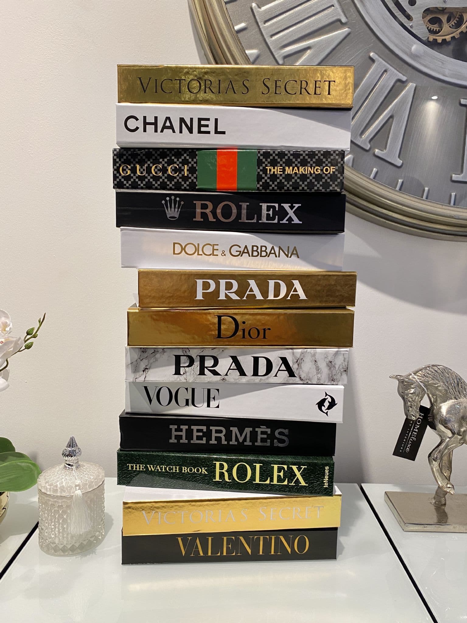 Gucci Black Fashion Book Box Décor