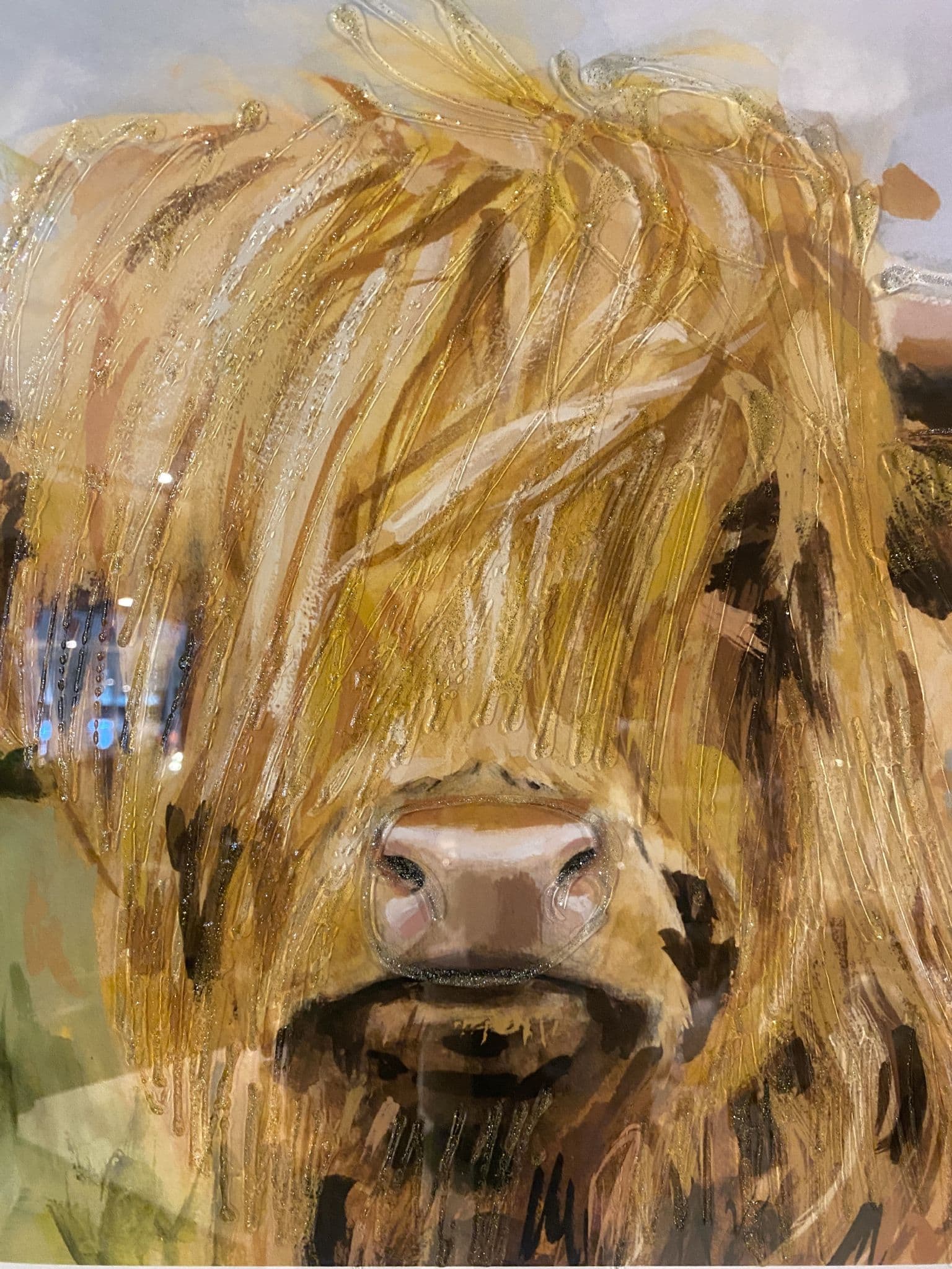 Highlander Wall Art Champagne Step Frame 90Cm X 70Cm