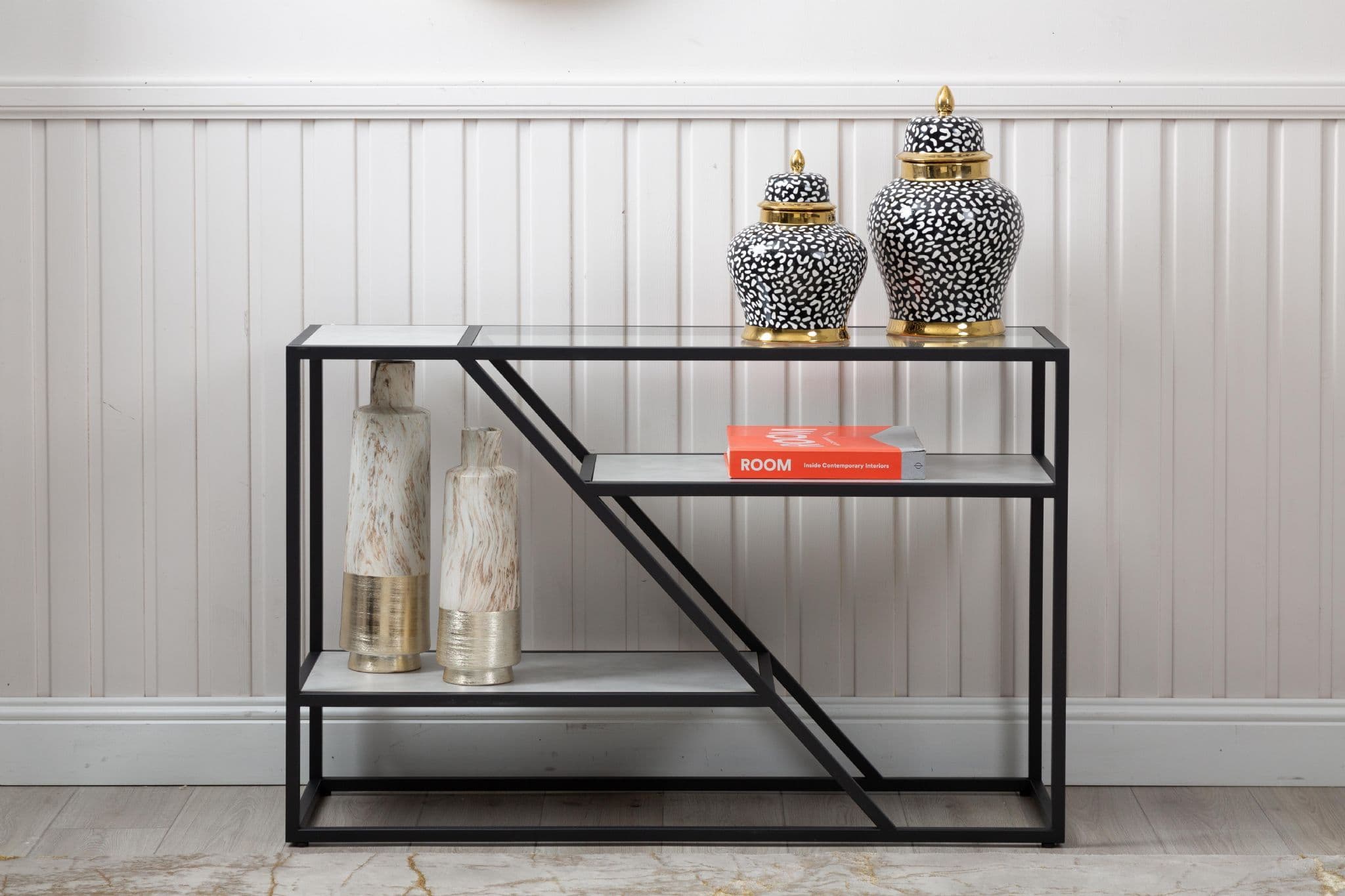 Ibarra Black and Grey Console Table