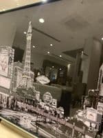 Las Vegas Strip Glitter Wall Art Mirror 90cm x 70cm