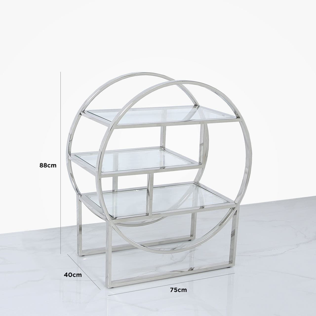 Logan Steel Tier Round Shelving Unit