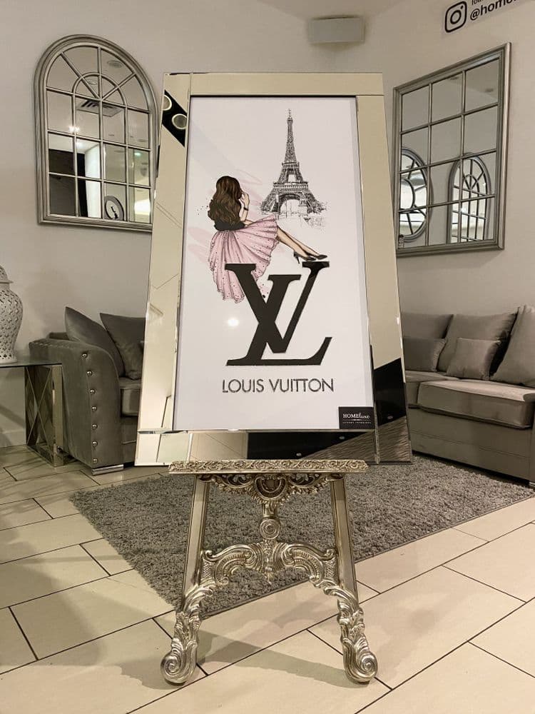 Lv Eiffel Tower Wall Art Mirror Frame 75Cm X 115Cm