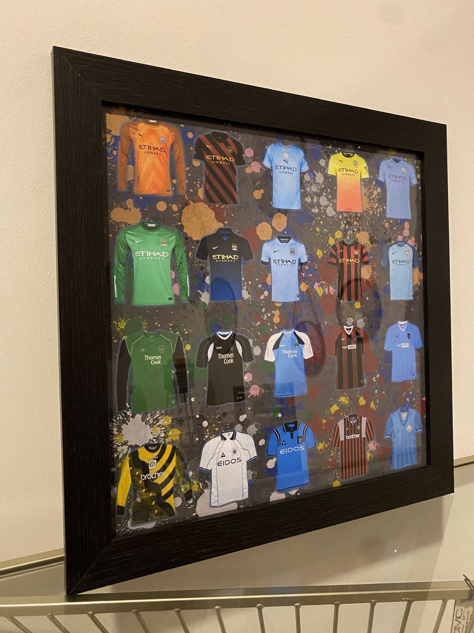 Manchester City Football Strip Collection 47Cm X 47Cm