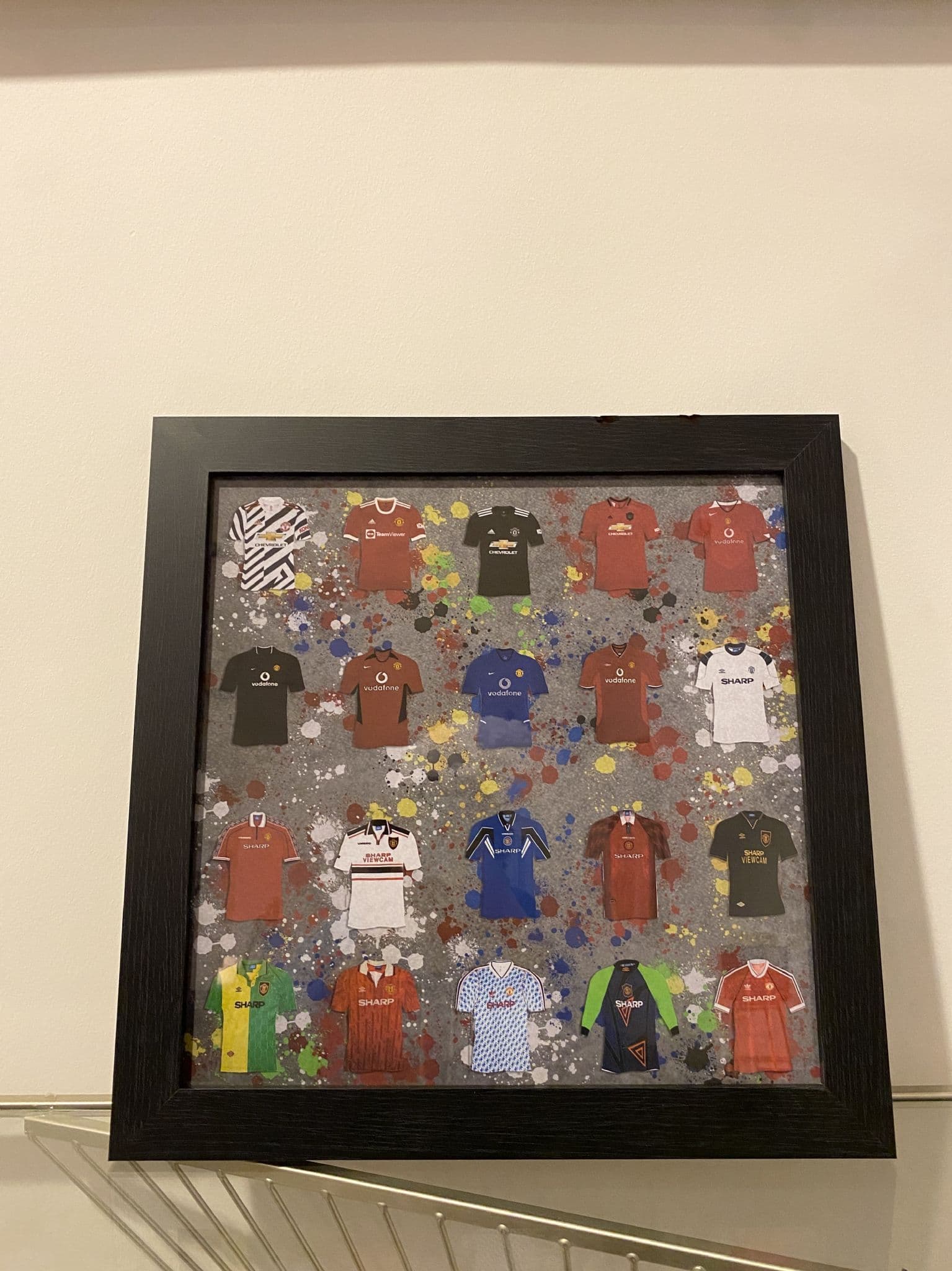 Manchester United Football Strip Collection 47Cm X 47Cm