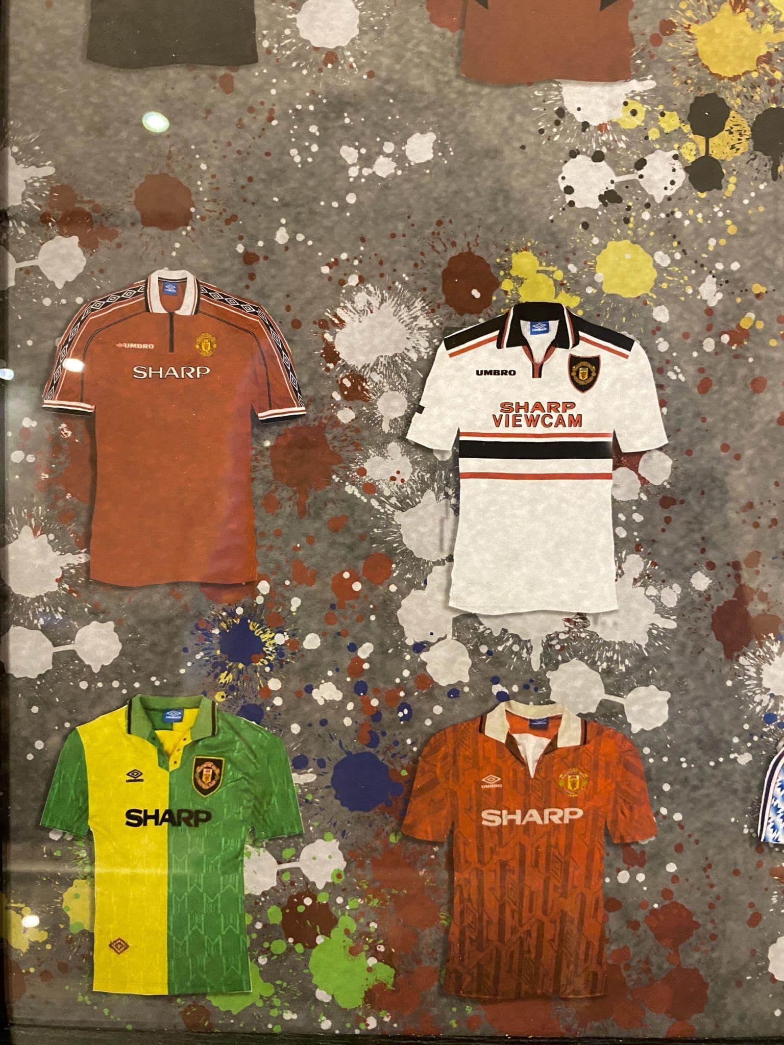 Manchester United Football Strip Collection 47Cm X 47Cm