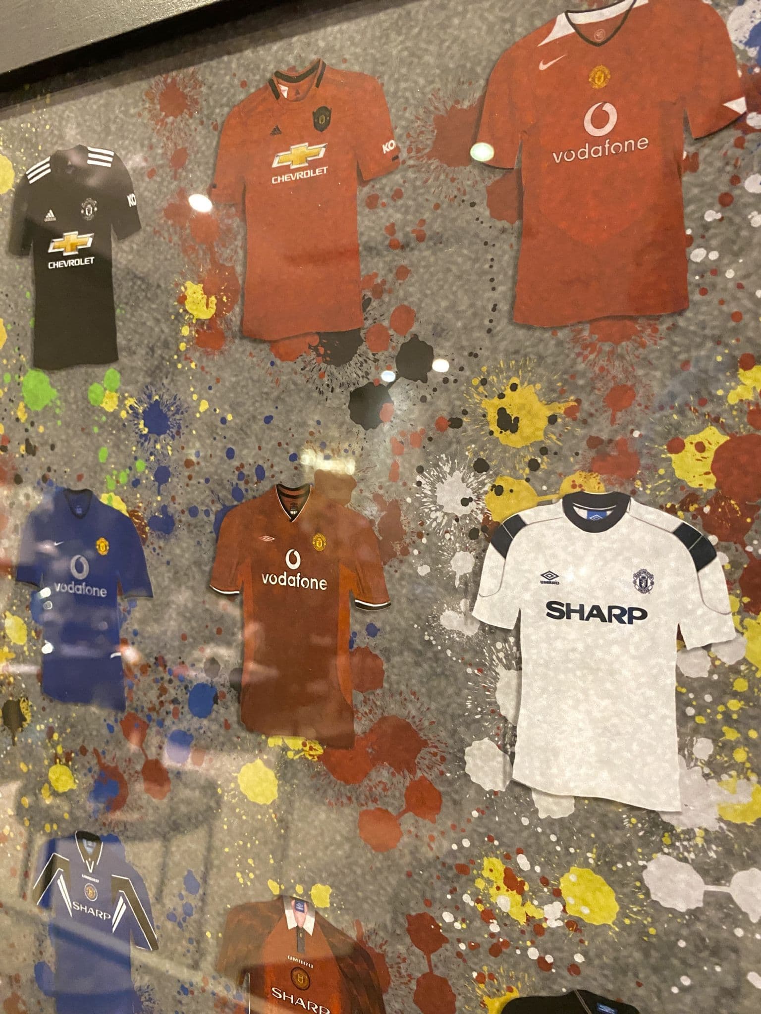 Manchester United Football Strip Collection 47Cm X 47Cm