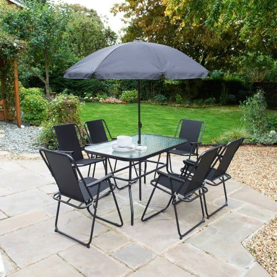 Milano Garden Patio Set 8Pc