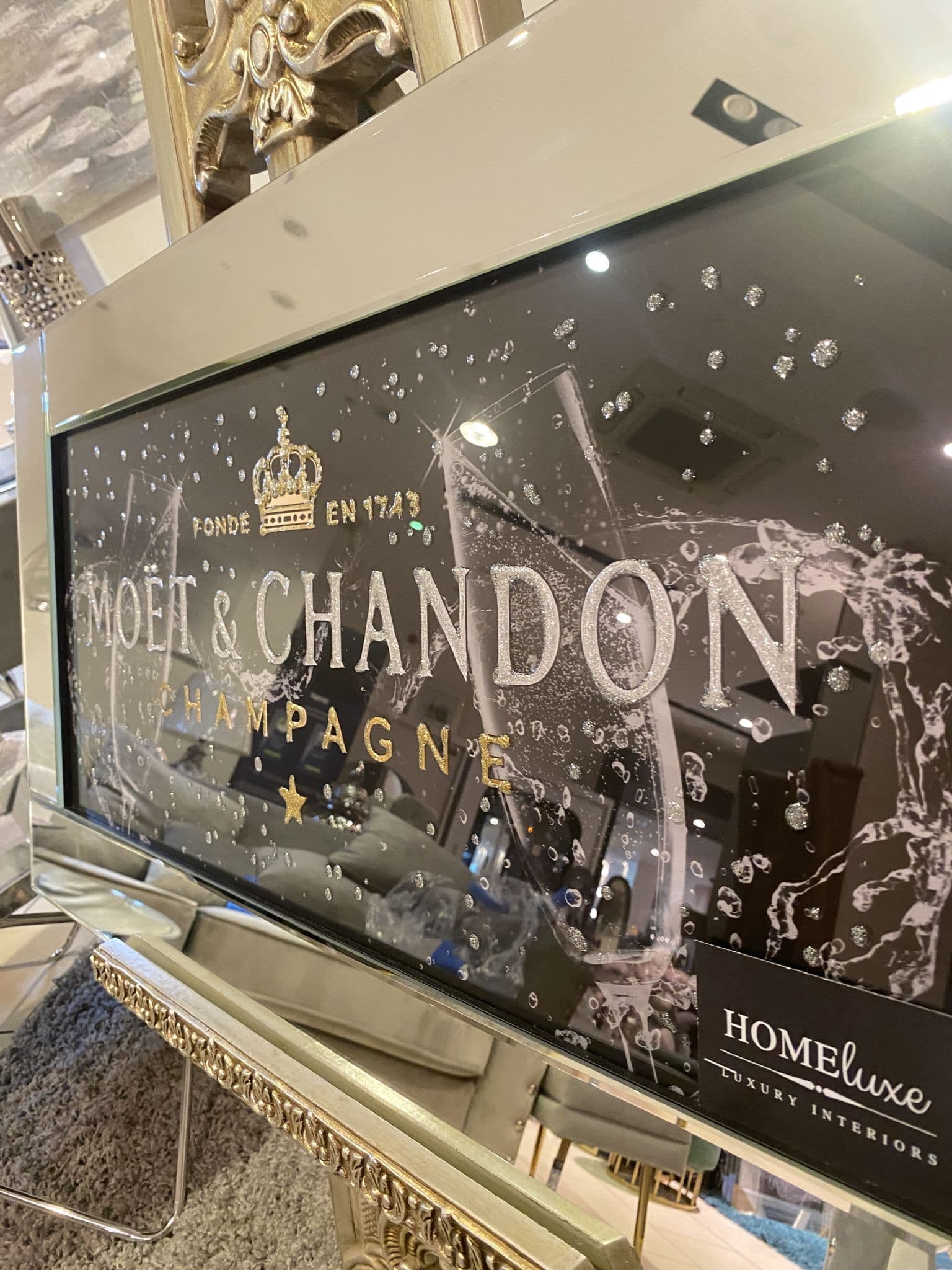 Moet & Chandon Wall Art Mirror Frame