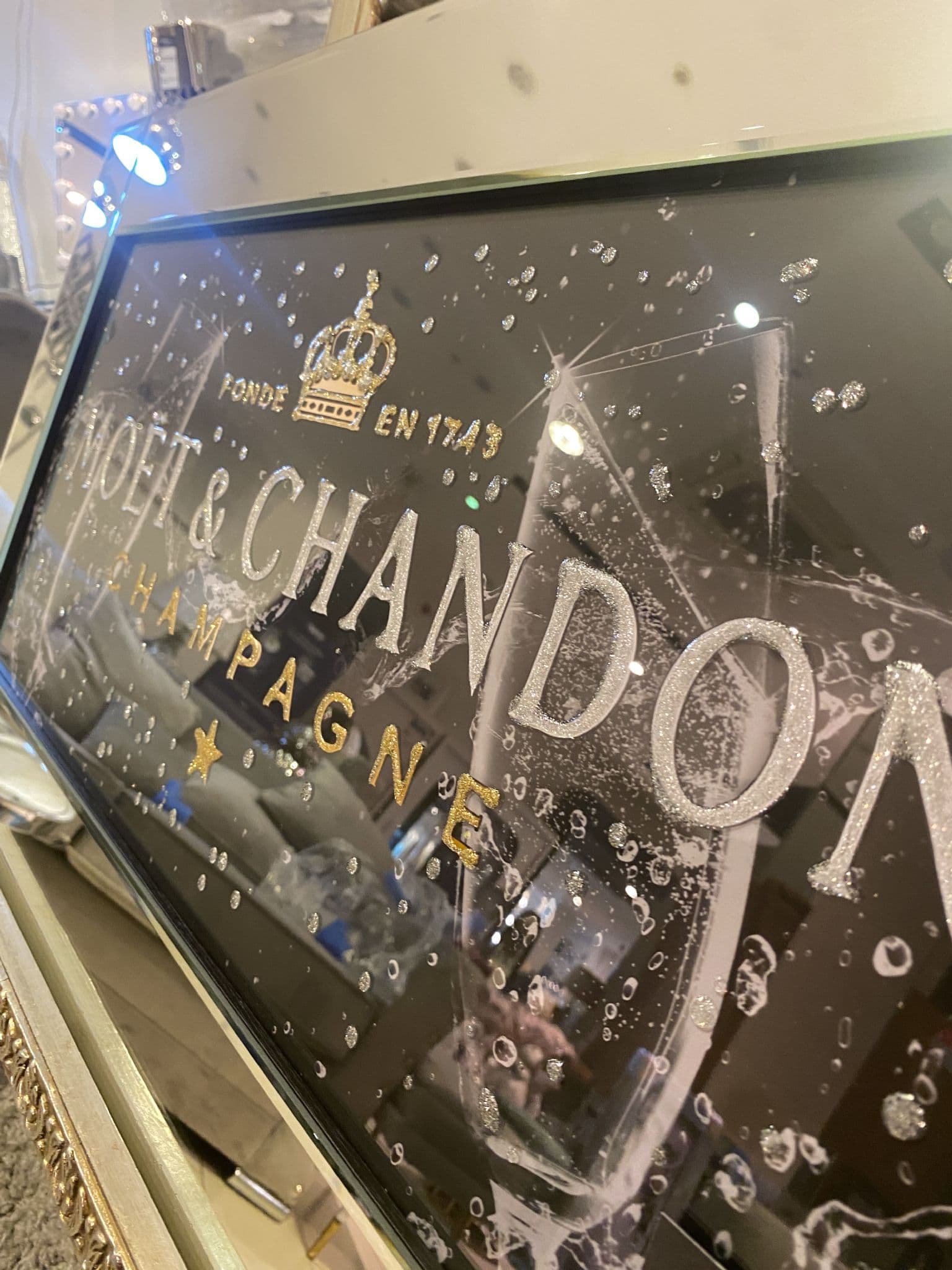 Moet & Chandon Wall Art Mirror Frame