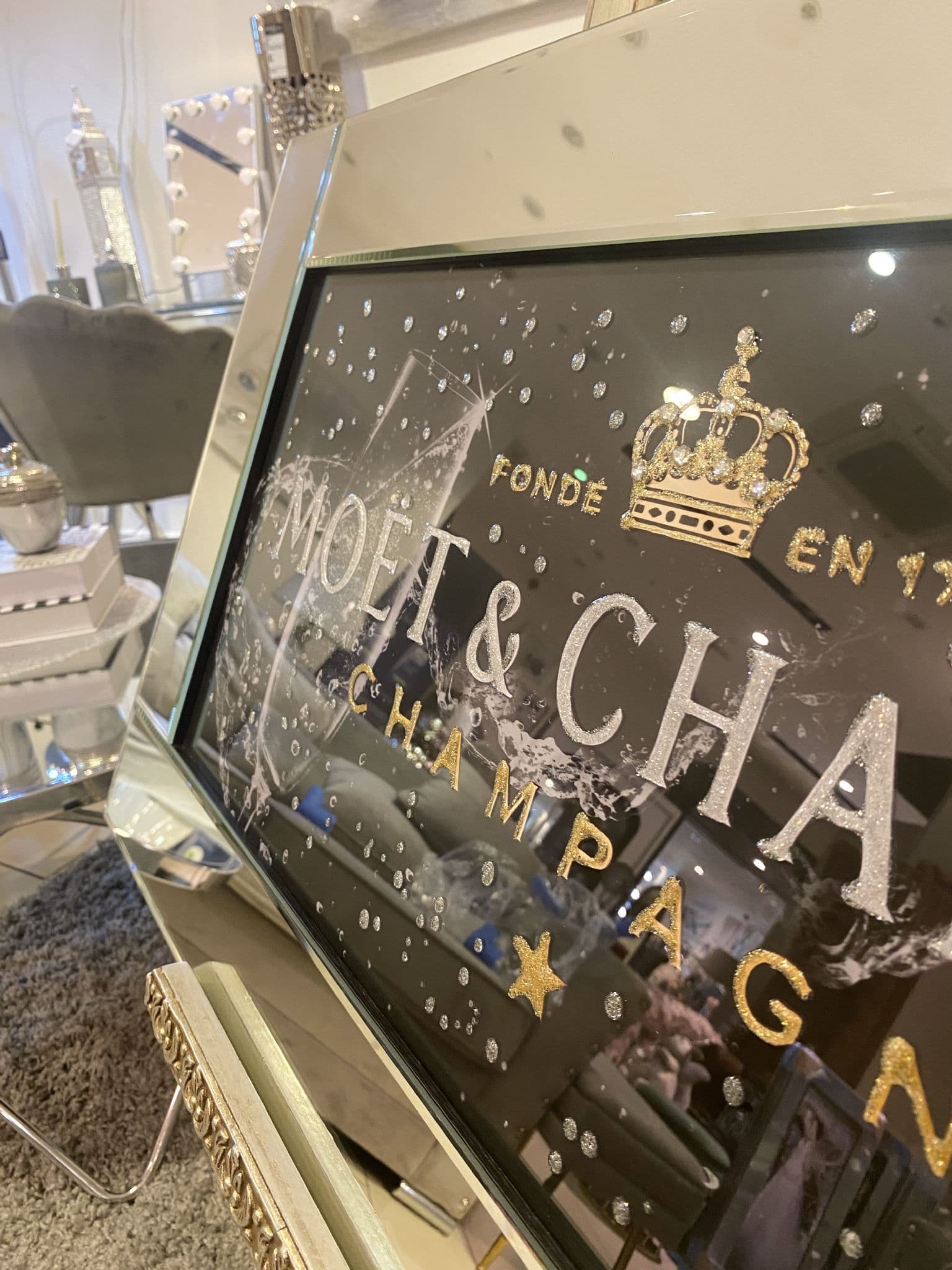 Moet & Chandon Wall Art Mirror Frame