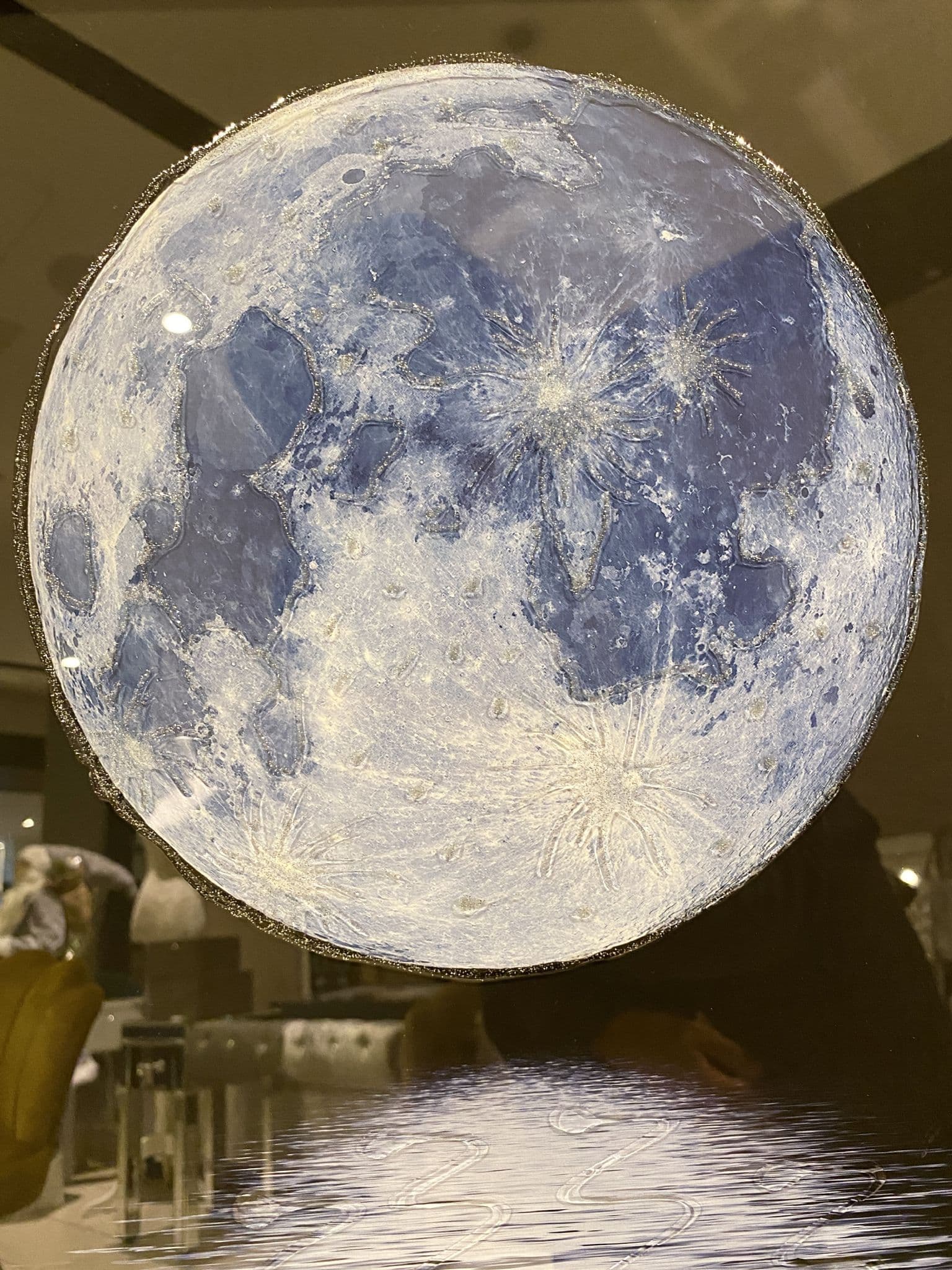 Moon & Water Reflection Wall Art Mirror Frame