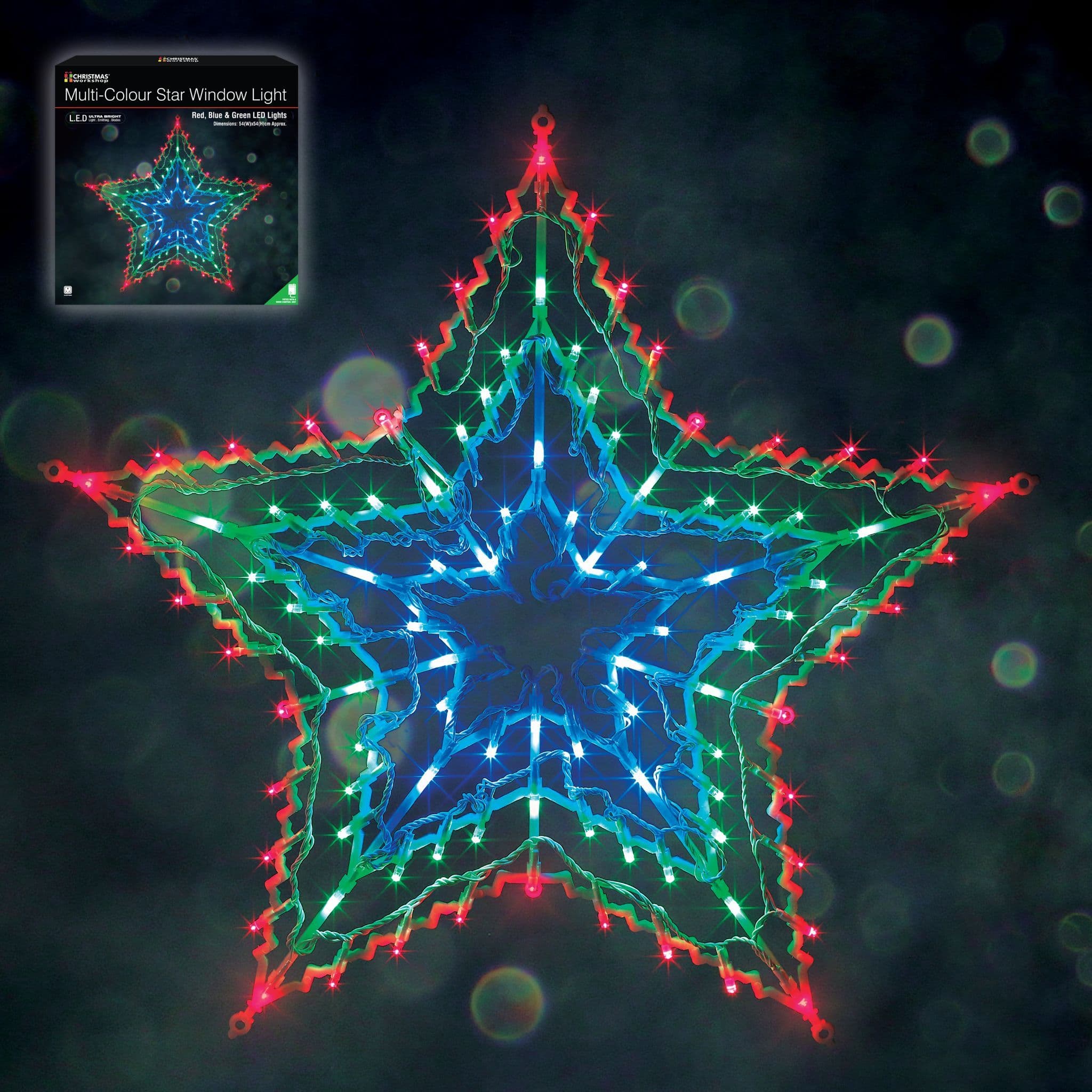 Multi Colour LED Star Silhouette