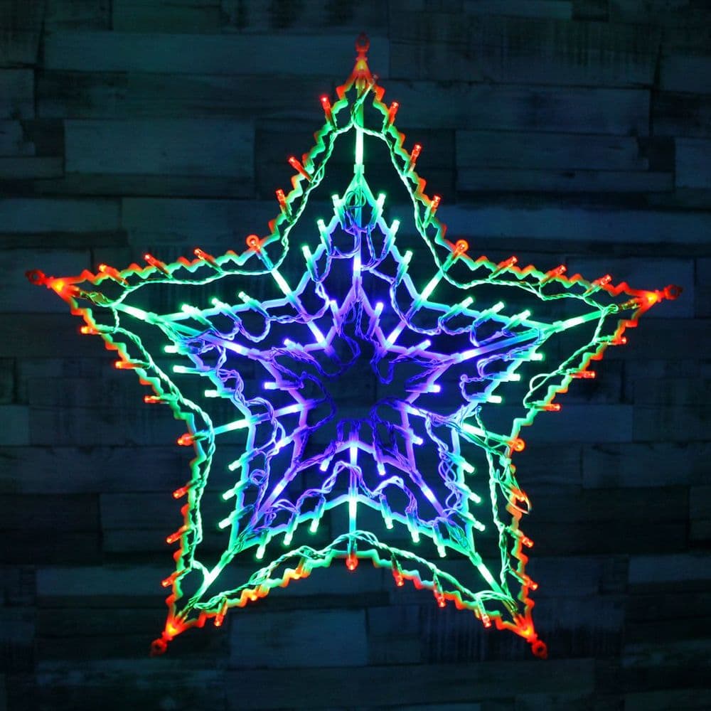 Multi Colour LED Star Silhouette