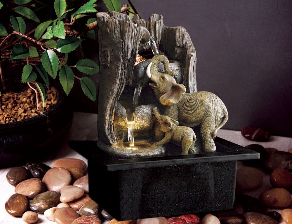 Newborn Elephant Fountain Water Feature