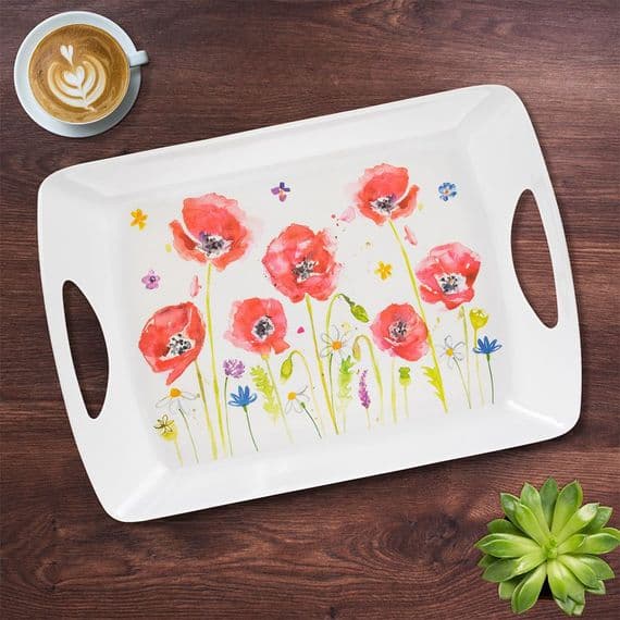 Poppy Field Tray Large