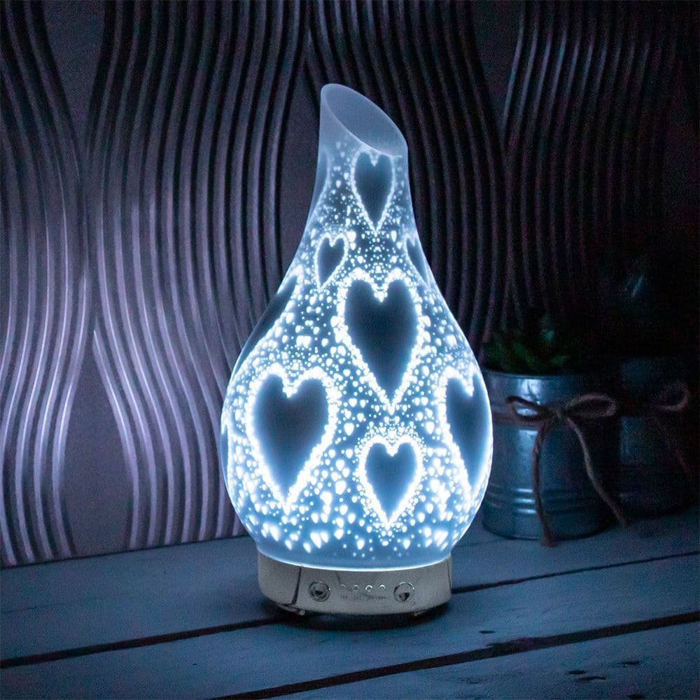 Satin White Hearts Humidifier