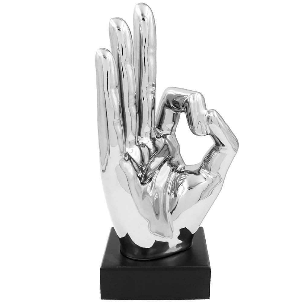 Silver Art Okay Hand 29Cm