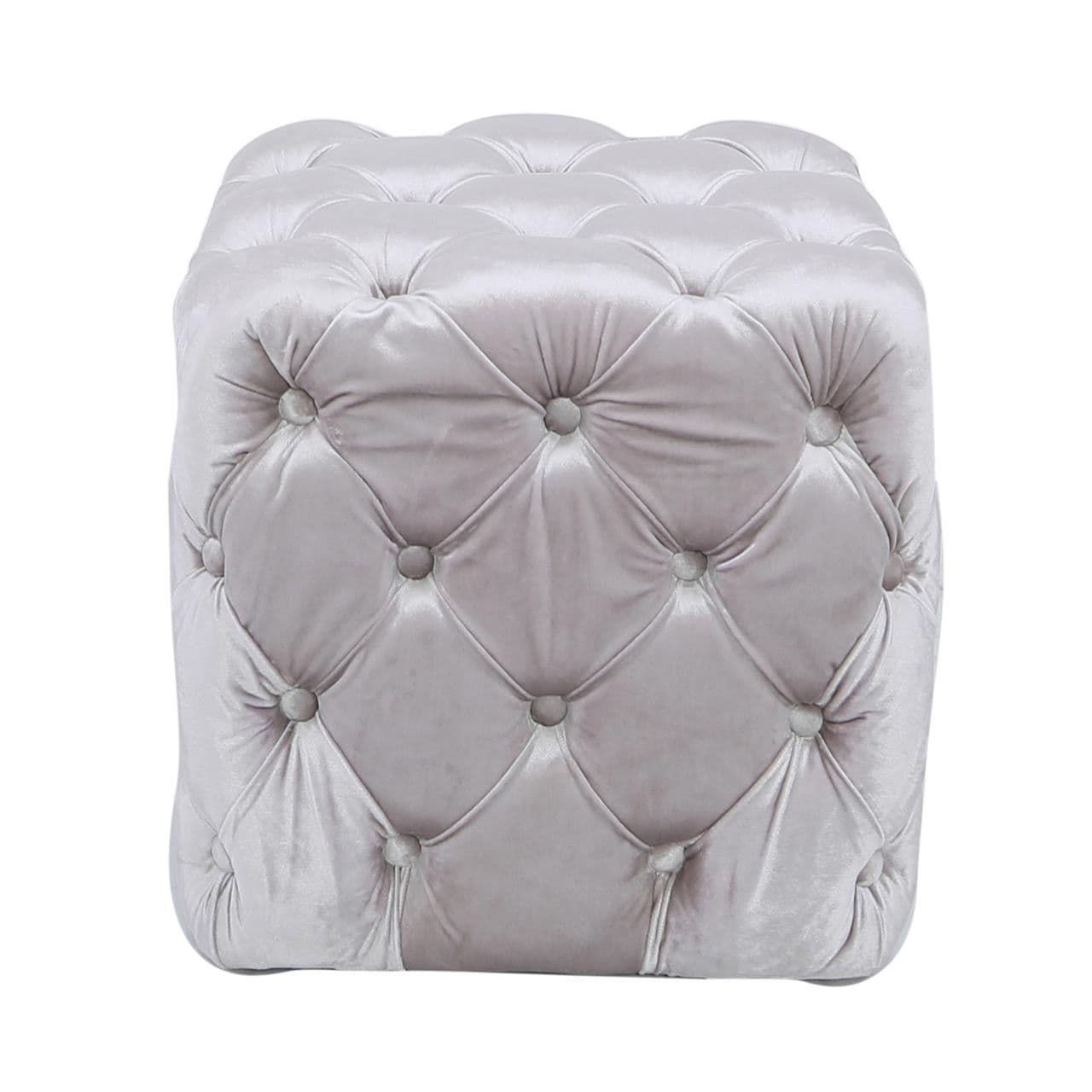 Tiana Tufted Stool Soft Pink