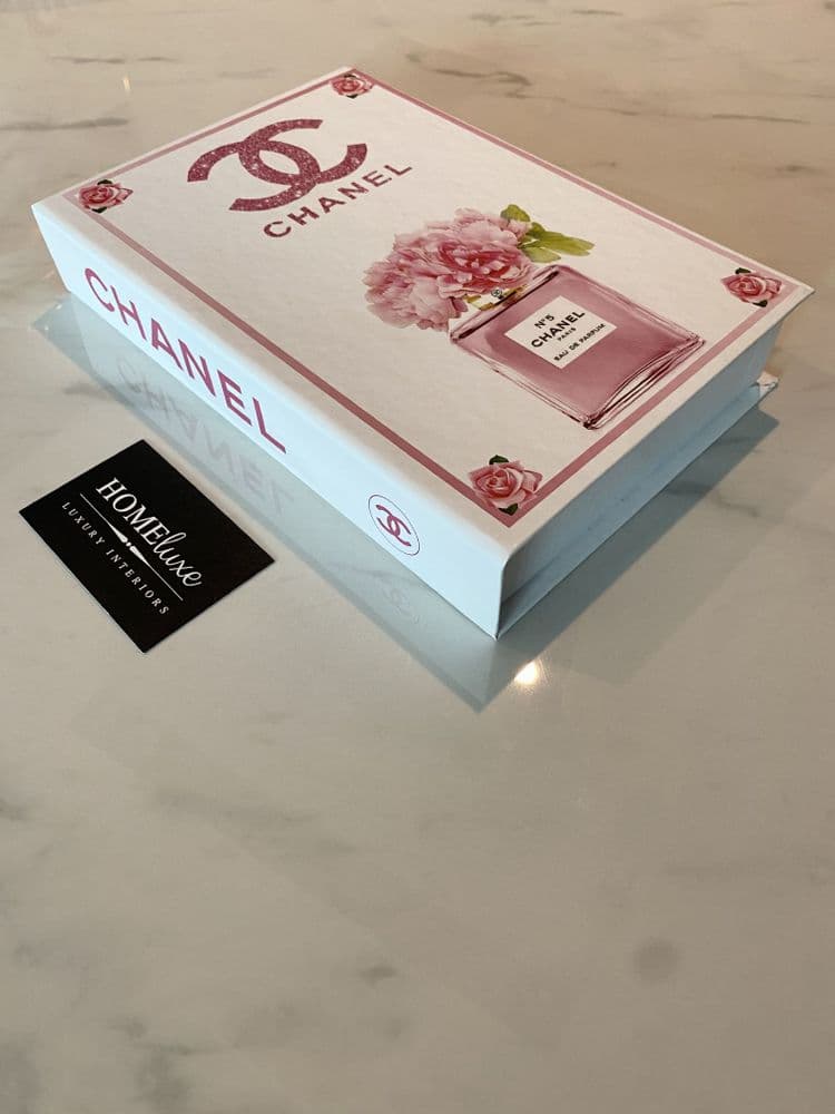 White Chanel Pink Book Box Fashion Décor