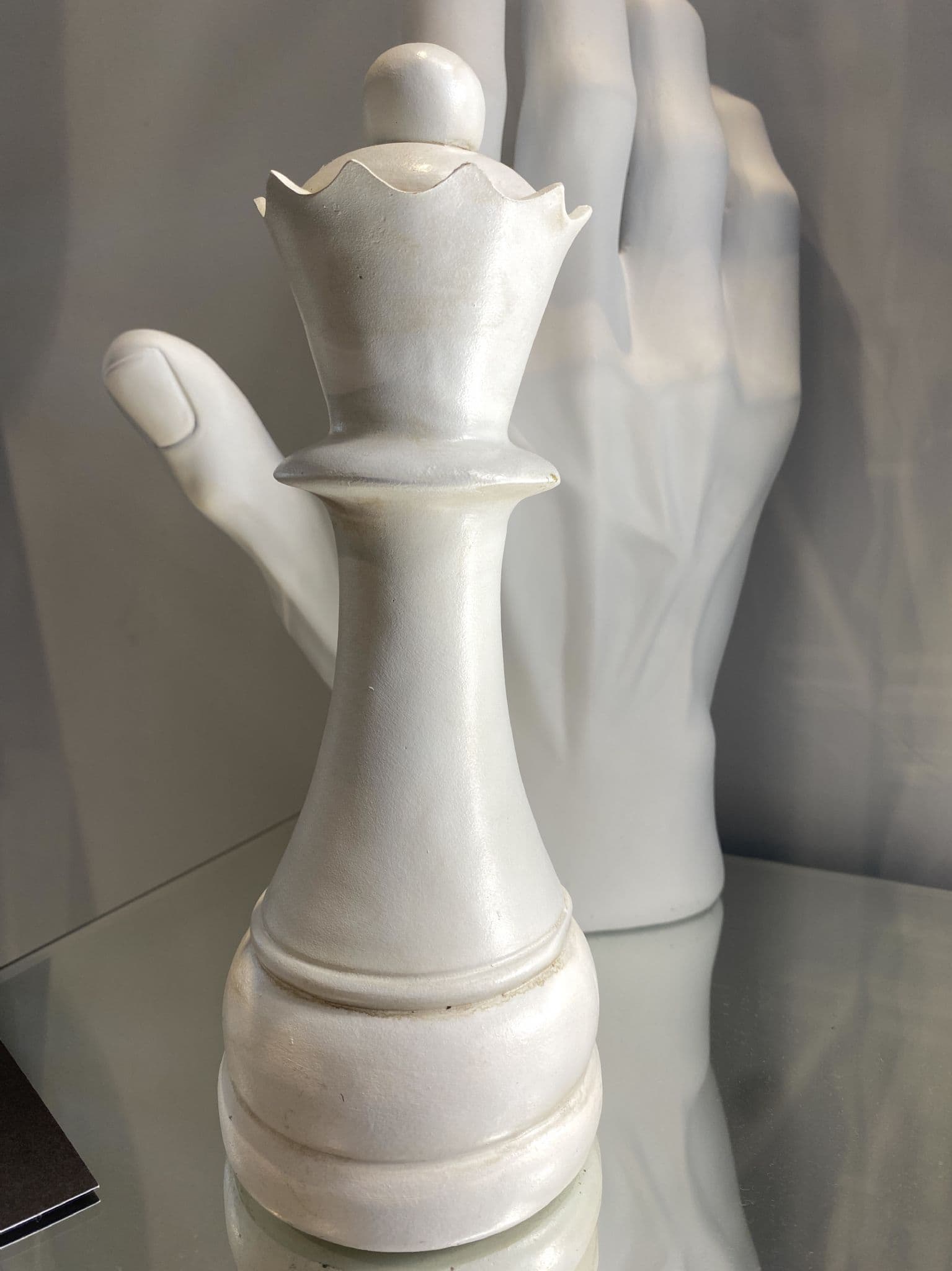 White Chess Piece Décor Ornament