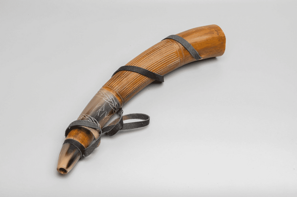 Blowing Horn Bugle with Leather Strap