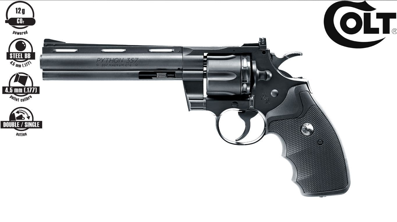 Colt Python 6" Revolver 177 Dual Ammo Air Pistol