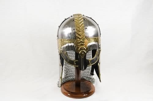 Viking Anglo Saxon Helmet with Chainmail WEBSITE EXCLUSIVE