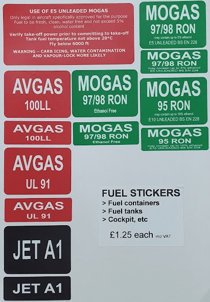 Fuel Self adhesive vinyl stickers