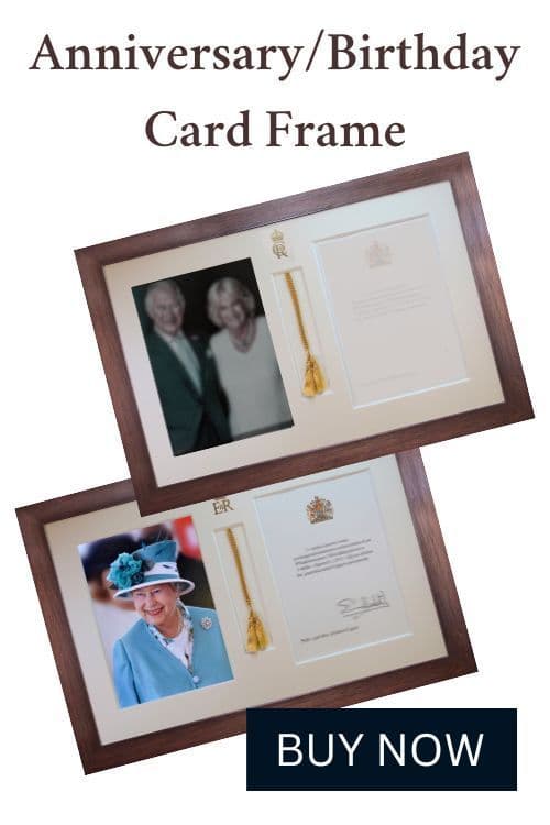 Royal Images Anniversary/Birthday Card Frame Official Royal Portraits