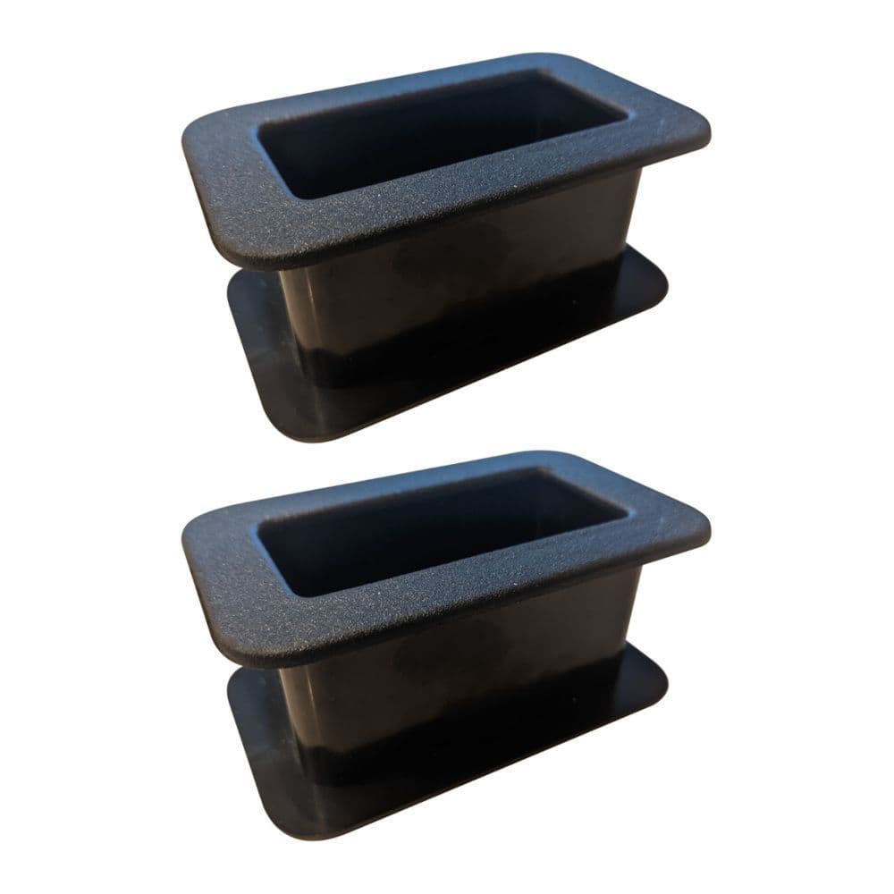 Cobra Black Rectangular Grommets Pair | Cobra Seats Shop