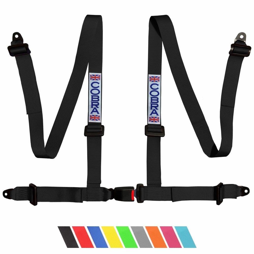 Cobra Bolt In 4 Point Road Harness | Cobra Seats Shop