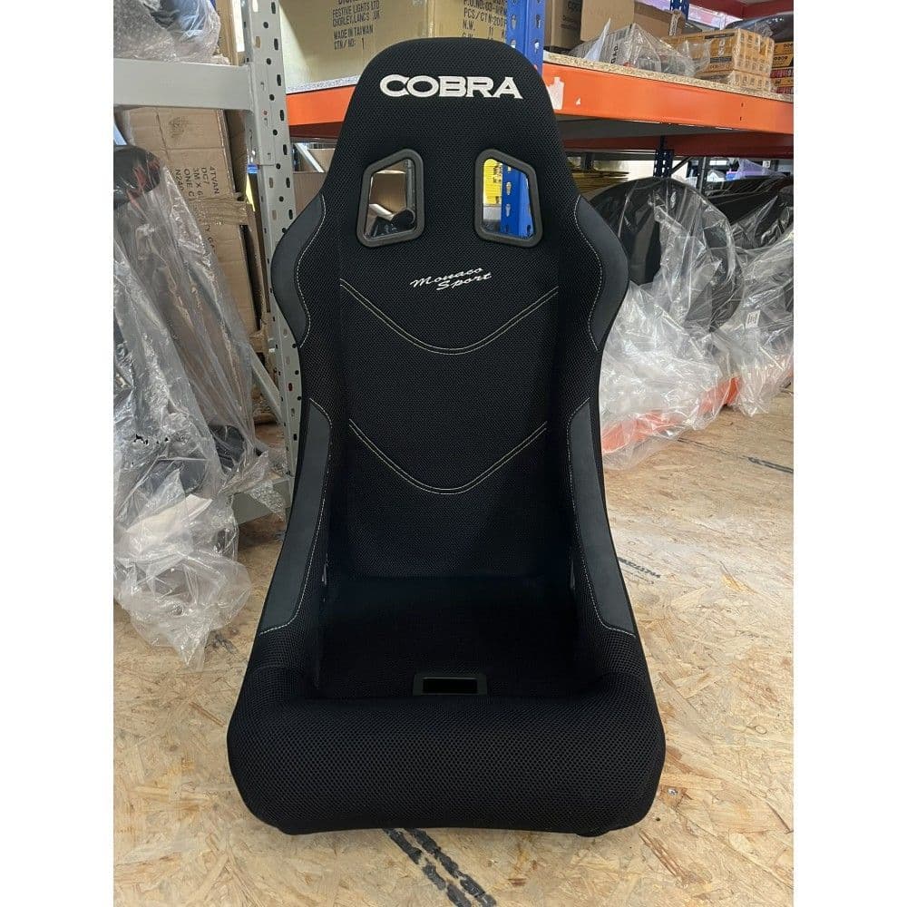 Cobra Monaco Sport Narrow Bucket Seat - Black Spacer Fabric | Cobra ...
