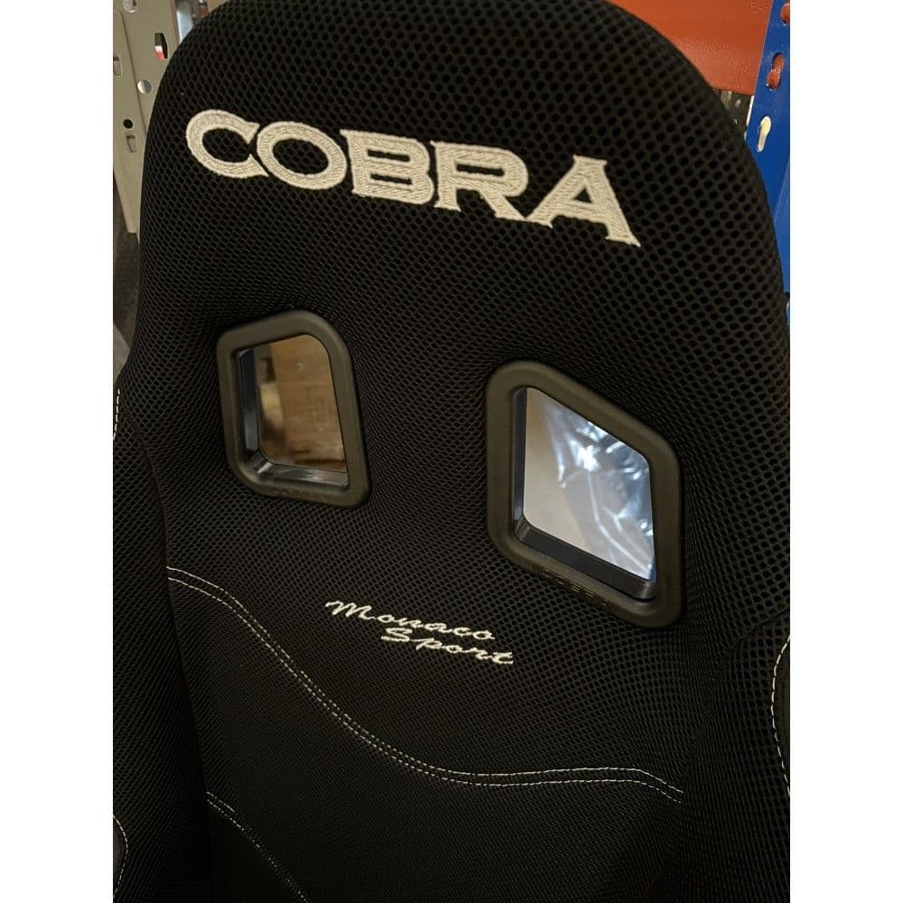 Cobra Monaco Sport Narrow Bucket Seat - Black Spacer Fabric | Cobra ...