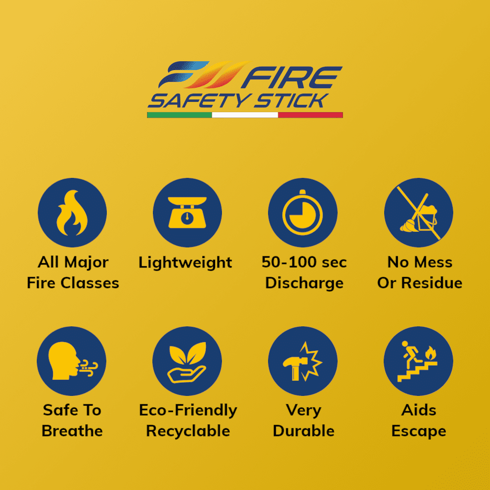 Fire Safety Stick 2 Pack Free Safety Hammer | Cobra Seats Shop
