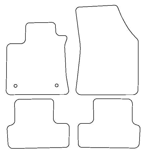 Autostyle Tailored Car Mats for Renault MEGANE IV Left Hand Drive from ...