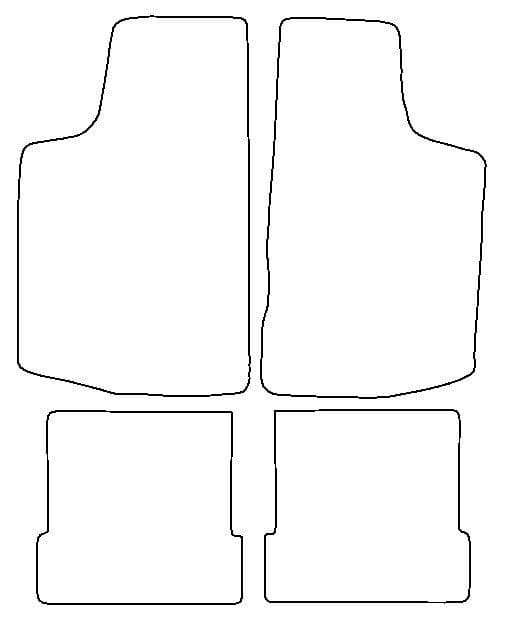 Autostyle Tailored Car Mats for Volkswagen GOLF MK1 from 1974 to 1983 ...