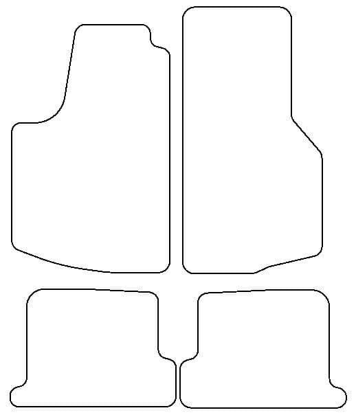 Autostyle Tailored Car Mats for Volkswagen GOLF MK1 Cabrio Left Hand ...