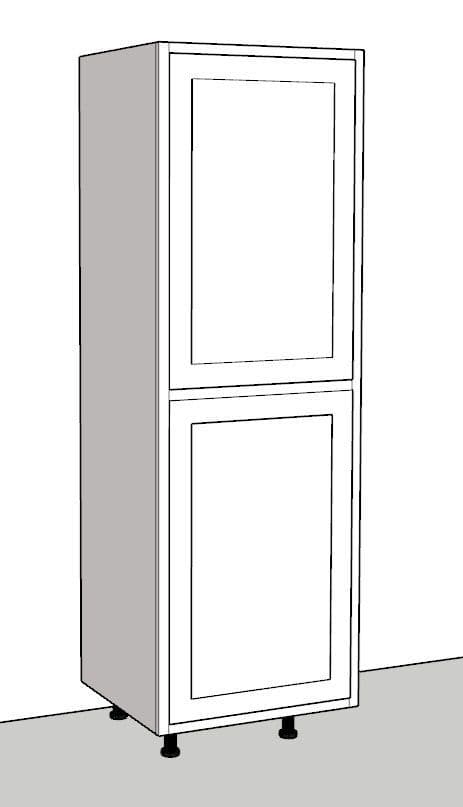 In-Frame Adjustable Style Integrated Fridge Freezer Larder Unit 50/50 Split