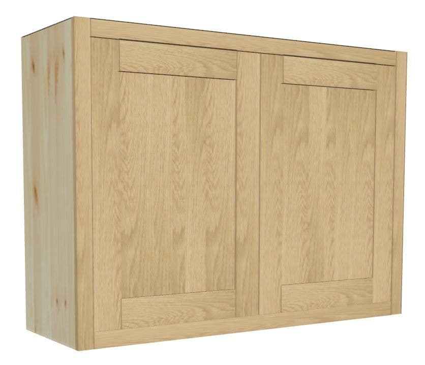 Oak Fronted 2 Door Wall Unit 1000mm Wide
