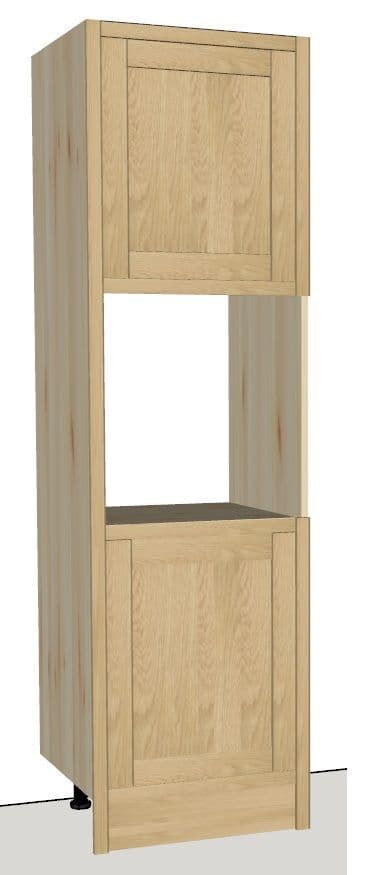 Oak Fronted Single Oven Larder Unit 600mm Wide