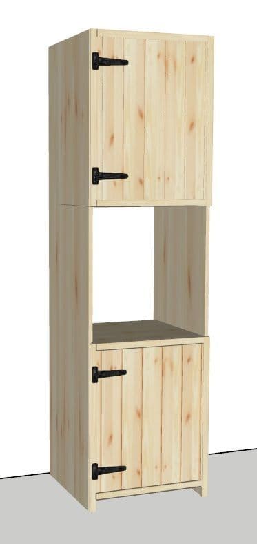 Rustic Farmhouse 600mm Larder Single Oven Unit