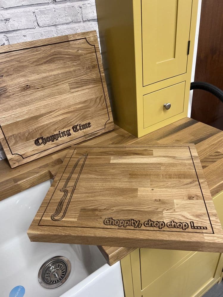 Solid Oak butchers Block- Choppity Chop Chop