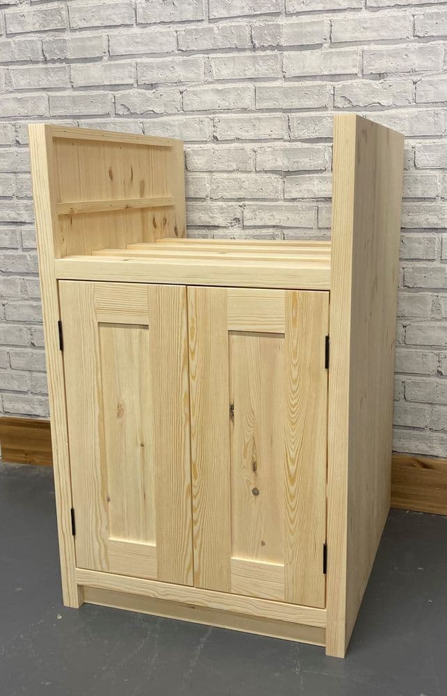 Traditional Style Pine 2 Door Baby Belfast Kitchen Unit Overall width ...