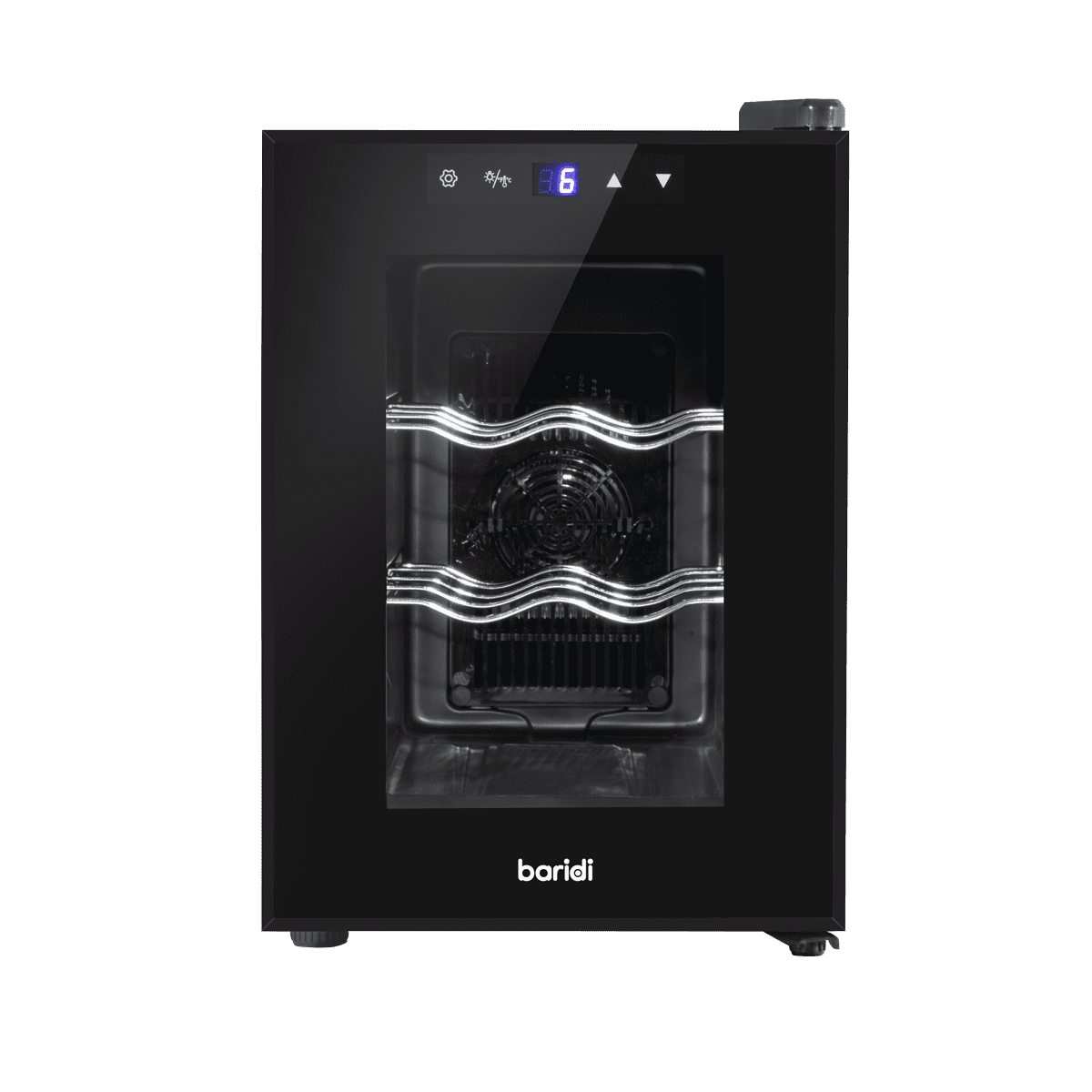 Baridi DH217 6 Bottle Wine Cooler Thermoelectric 5-18 C Touch Control