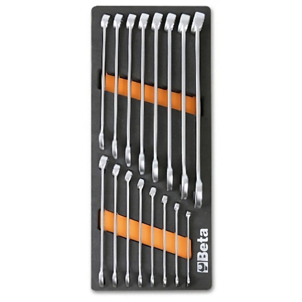 Beta M05 16 Piece Combination Spanner Set In Soft Thermoformed Tray