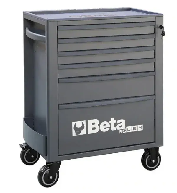 Beta RSC24/6-A Mobile Roller Cabinet With 6 Drawers Anodised