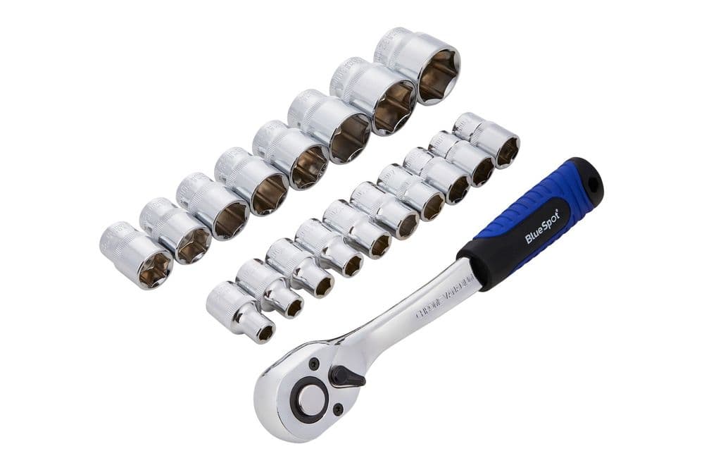 Blue Spot 01499 19 Piece 1/2" Drive Metric Socket Set 8-32mm